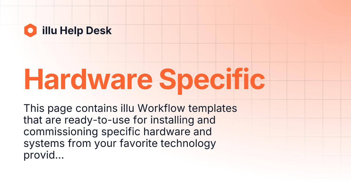 Hardware Specific | illu Help Desk