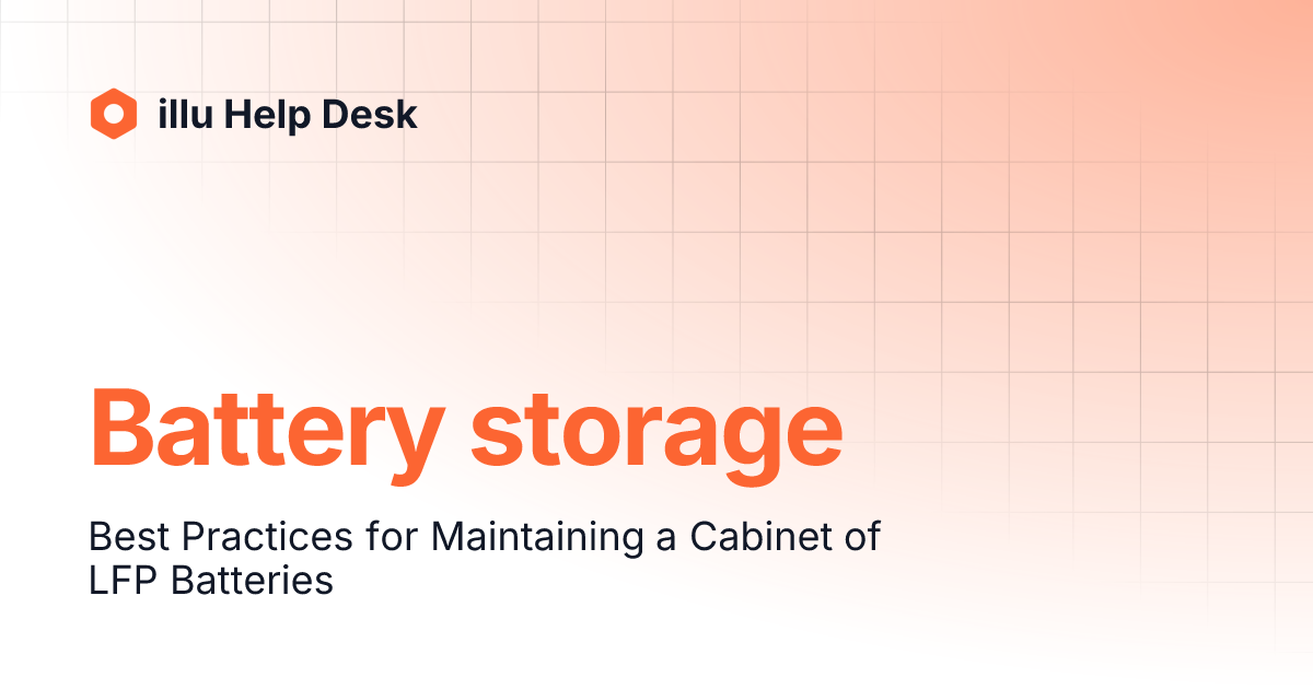 Battery storage | illu Help Desk