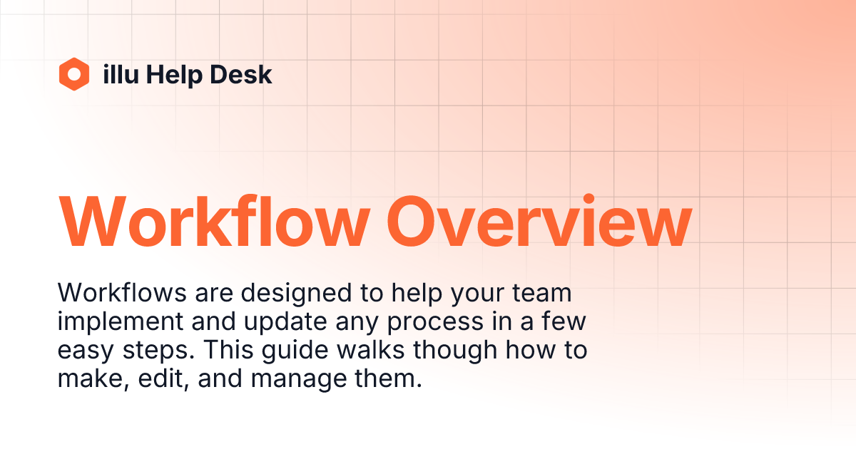 Workflow Overview | illu Help Desk