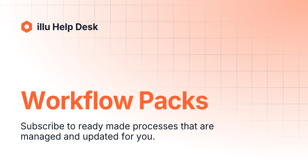 Workflow Packs | illu Help Desk
