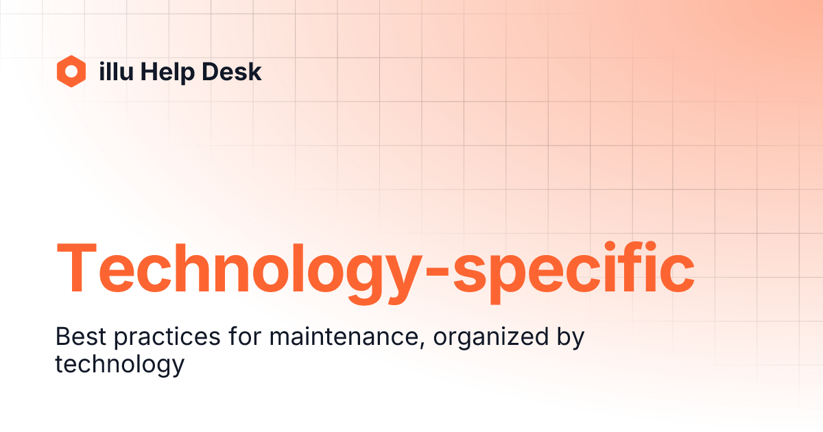 Technology-specific | illu Help Desk