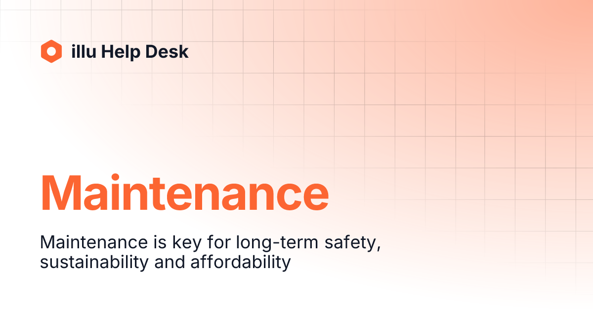 Maintenance | illu Help Desk