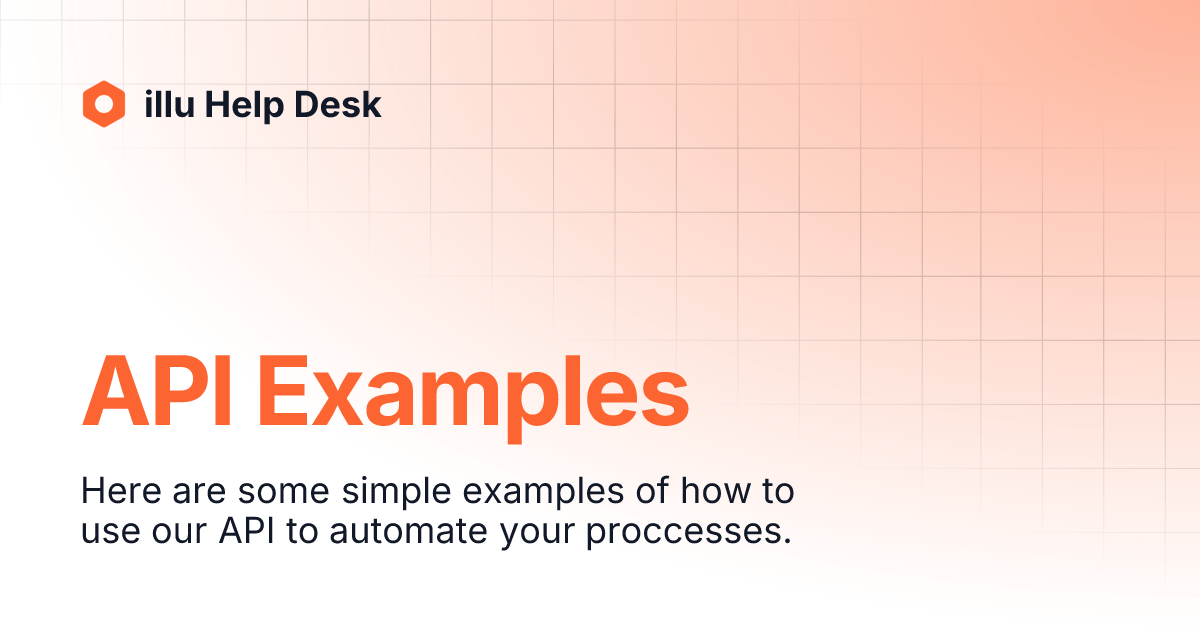 API Examples | illu Help Desk