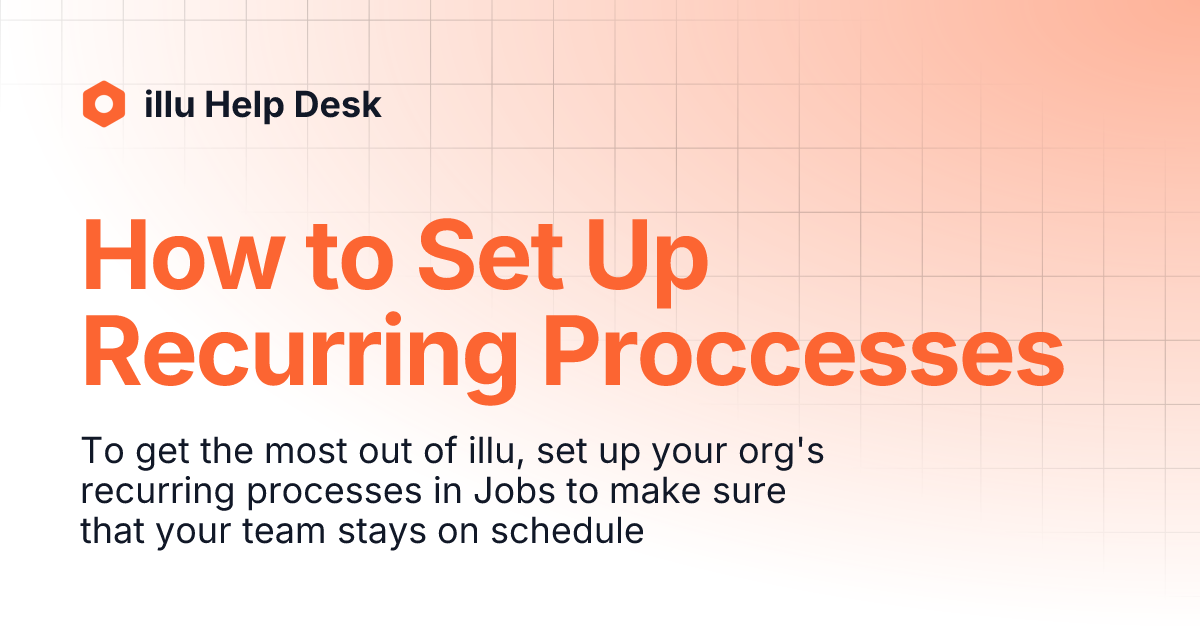 How to Set Up Recurring Proccesses | illu Help Desk